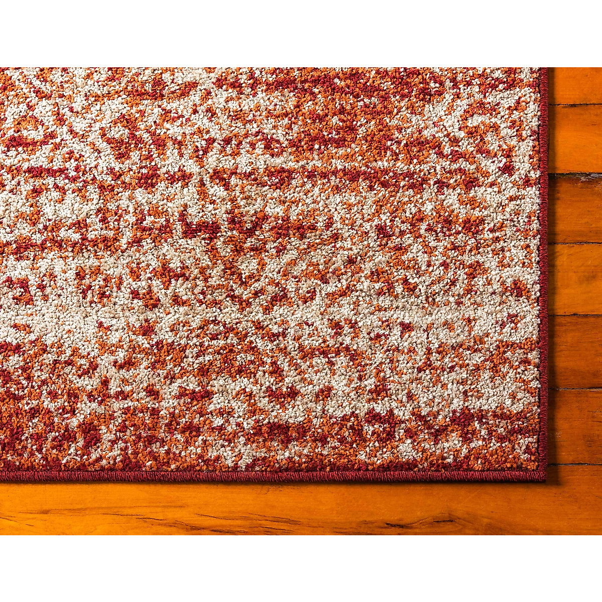 Unique Loom Autumn Collection Modern Contemporary Casual Abstract Area Rug (Terracotta/ Beige Rustic, 2 x 3 ft Rectangular)