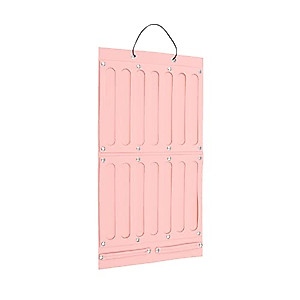 Aohuada Headband Holder for Girls Hair Bows, Baby Hair Accessory Storage Display Sturdy Rope, Baby Headband Organizer for Girls Room, Door, Closet, Hair Clips Storage Organizer, Light Pink