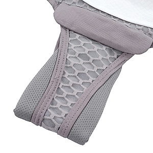 Baby Walking Harnesses, Handheld Kids Walk Helper Lightweight Adjustable Detachable Crotch Pad Handheld Toddler Walk Assistant Belt for 8‑24M Webbing, Mesh Material(Monsoon Grey-Profile Mesh)