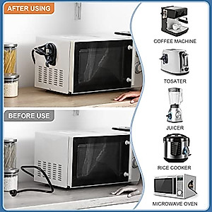 Upgraded Cord Organizer for Kitchen Appliances, 6 Pcs Cord Wrappers Stick On Kitchen Small Appliances, Kitchen Gadgets for Mixer, Air Fryer, Coffee Maker, Instant Pot and Toaster.