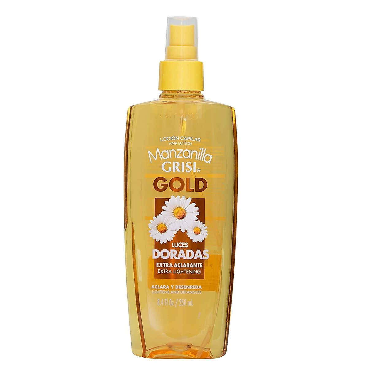 Manzanilla Grisi Hair Lotion Gold, Hair Lotion with Chamomile Extract, 2-Pack of 8.4 FL Oz, 2 Spray Bottles
