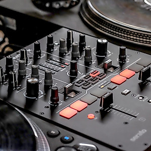 Numark Scratch | Two-Channel DJ Scratch Mixer for Serato DJ Pro (included) With Innofader Crossfader, DVS license, 6 Direct Access Effect Selectors, Performance Pads and 24-Bit Sound Quality
