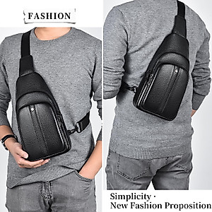 FSD.WG sling Backpack for Men Chest Bag Crossbody Shoulder Bags Travel Bag Purse for Men with Water Resistant