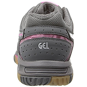 ASICS Women's Gel 1150V Volley Ball Shoe,Smoke/Knock Out Pink/Silver,8 M US