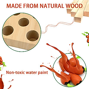 Doyolta Montessori Toys for Toddlers 4 Years Old, Shape Sorting Matching Puzzle Toy with Carrots Travel Toys in Tin Box for 4 Year Old Gifts for Boys Girls