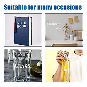 10 Sheets Vinyl Letter Stickers, 1200 Pcs Self-Adhesive Number and Alphabets Stickers, Mailbox Numbers Stickers for Signs, Window, Door, Cars, Trucks, Home, Business, Address Number,(White,1 Inch)