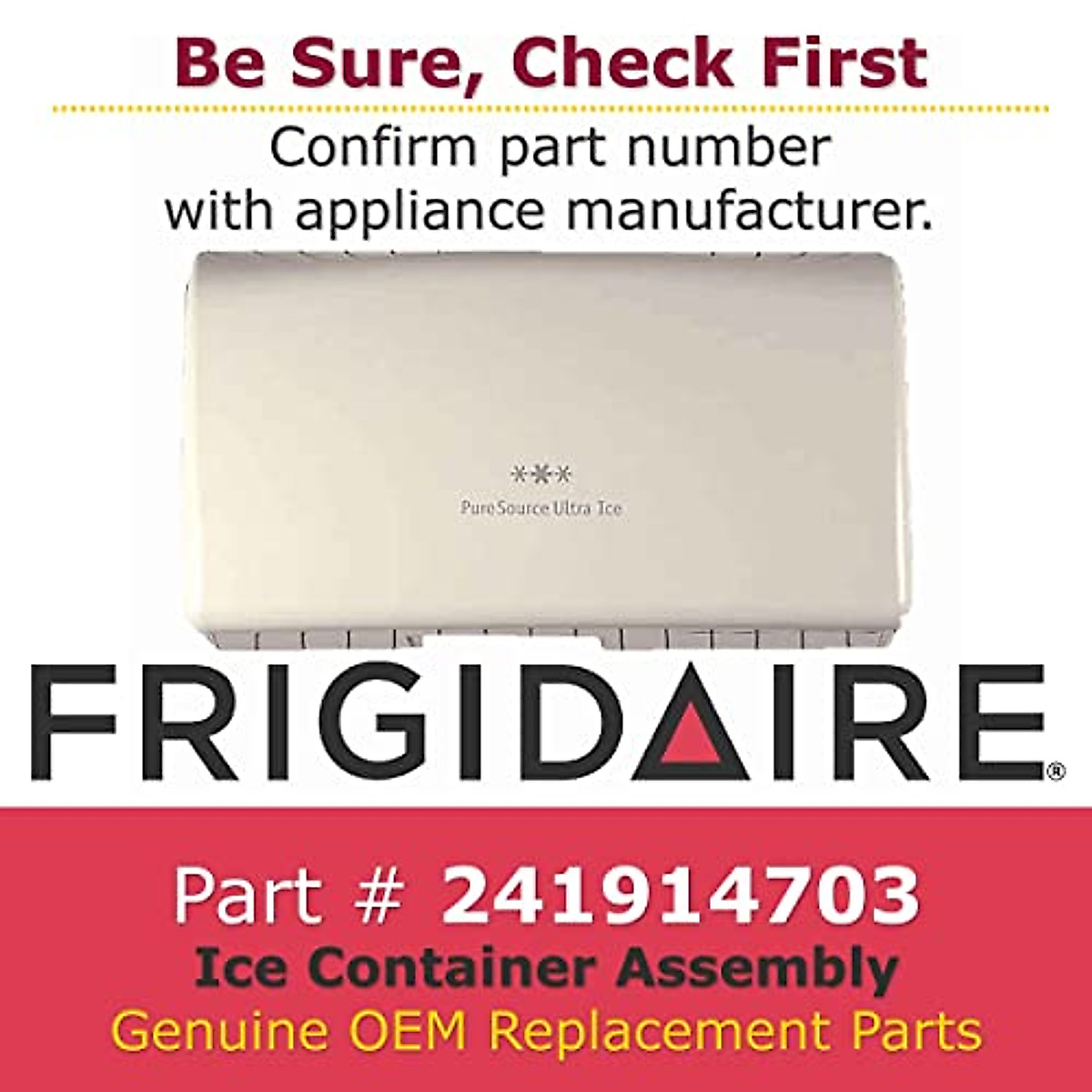 Frigidaire 241914703 Frigidare Container Unit