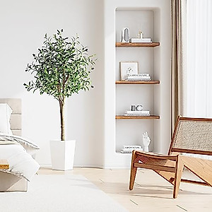 YOLEO 5FT Artificial Olive Tree Faux Tree with Lifelike Leaves Fake Plant for Living Room Bedroom Balcony Corner Office Decor