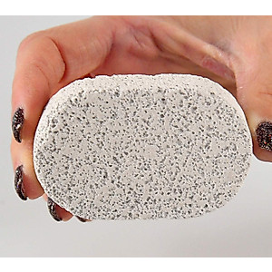 HOME-X 2-in-1 Pumice Stone and Brush for Feet, Foot File, Dead Skin Callus Remover, Pedicure Tool, Bathroom Accessories-2 ¾“ L x 1 ¾“ W