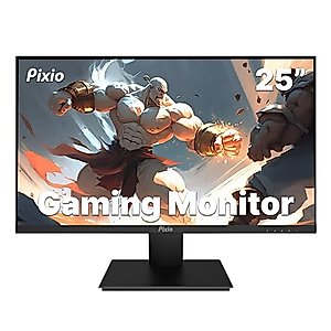 Pixio PX259 Prime 25 inch 280Hz (144Hz Supported) Refresh Rate FHD 1080p Resolution Fast Nano IPS Panel 1ms GTG Response Time Gaming Monitor with AMD FreeSync Premium