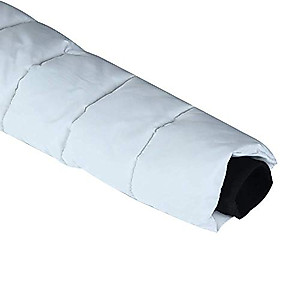 BINACL Big Hooded Down Alternative Coat, Thickened Spring Chevron Long Lined Sandstone Active Jacket with Fur Trim Puffer Soccer Cotton Padding Jackets Exquisite Valentine Gift for Girlfriend(White,S)