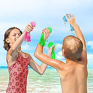 ArtCreativity Octopus Water Balls, Set of 3, Rubber Kids’ Bath Toys, Sensory Stress Relief Pool Toys for Kids, Cute Goodie Bag Fillers for Boys and Girls, Pink, Blue and Green