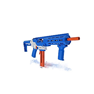 Game Face Prime GFJBB Spring-Powered Foam Dart Blaster, Blue