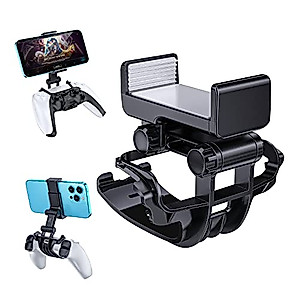 WixGear PS5 Controller Phone Mount Clip, Mobile Gaming Clip CellPhone Stand Holder Replacement for Playstation 5 Dualsense Controller Remote Play