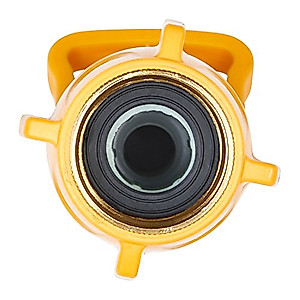 Melnor 65171AMZ Lever Flow Through Valve Connector Bundle, 1 Count (Pack of 1), Yellow, Black, Grey