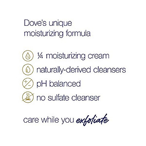 Dove Scrub for Silky Skin Oatmeal & Calendula Oil Body Scrub Exfoliates & Gives Lasting Nourishment 10.5 oz 4 Count