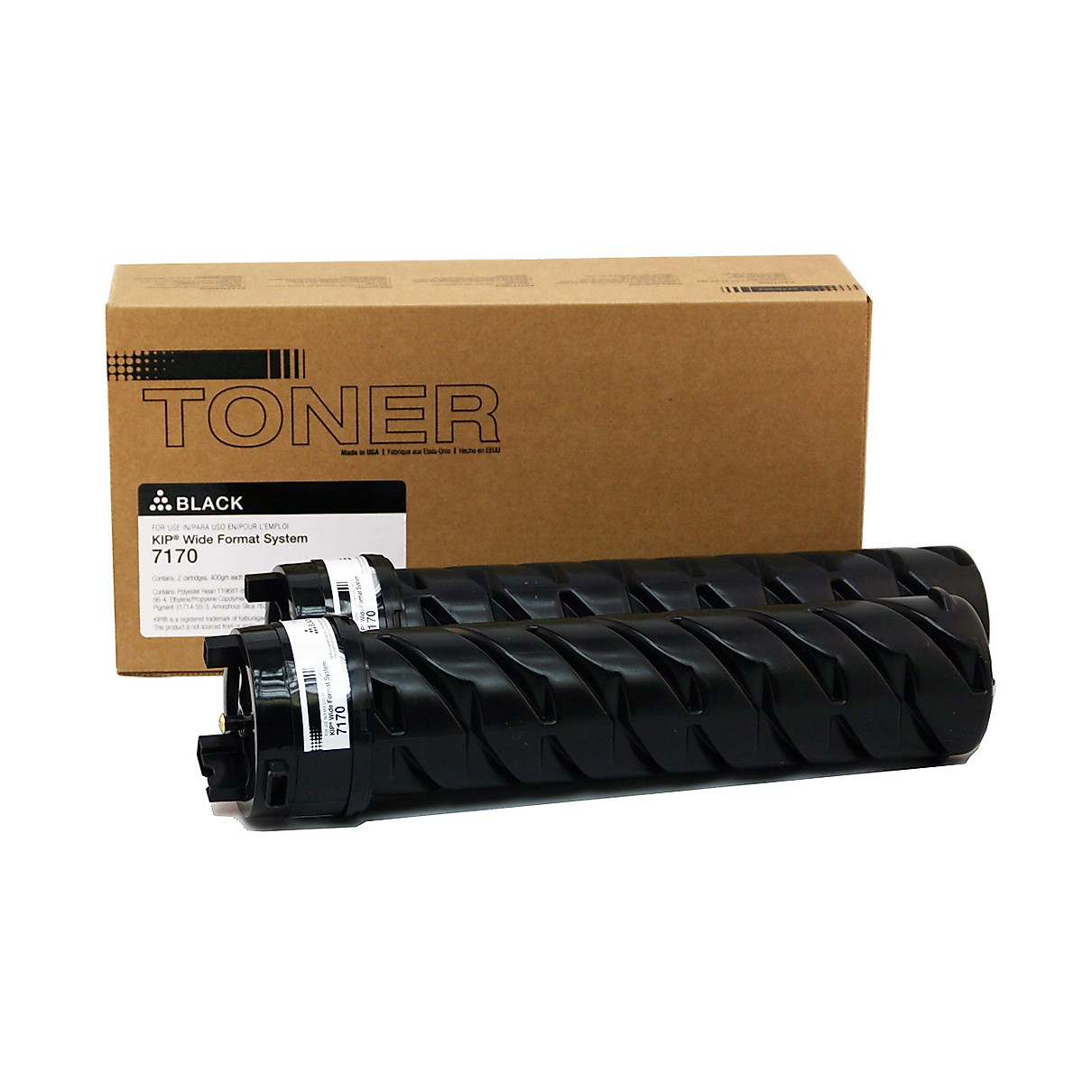 MADE IN USA TONER Compatible Replacement for KIP 7170, Z340970010 (Black, 2 Pack)