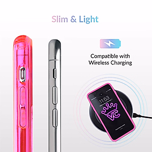 VELVET CAVIAR Compatible with iPhone 11 Pro Max Case Neon Pink - Cute Clear Protective Phone Cover for Women, Girls (Hot Pink)