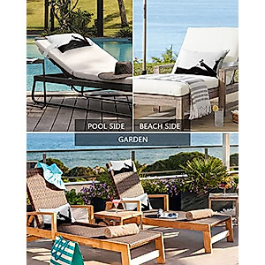 Pack of 2 Outdoor Pillow Covers Chaise Lounge Chair Lumbar Pillow, The Shadow of Sexy Lady with High Heels Waterproof Throw Pillow Covers with Elastic Strap,Soft Cushion Cases for Patio Garden,11"x16"