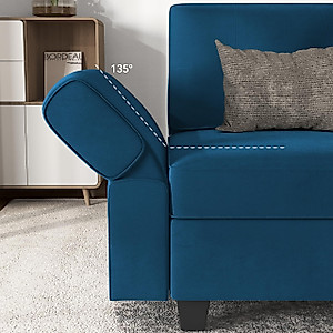 SF002 Sectional, U Shape Sofa, Blue