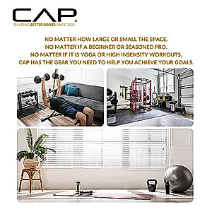 CAP Barbell Coated Dumbbell Weights with Padded Grip, 30-Pound