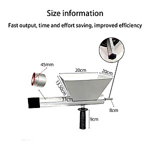 Mortar Grout Gun HBCHEN Large Size Stainless Steel Portable Pointing Grouting Caulking Sprayer with 9 Nozzles, High Temperature Resistant