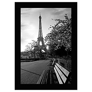 Americanflat 12x18 Poster Frame, Black & 8x12 Picture Frame in Black with Shatter Resistant Glass - Horizontal and Vertical Formats for Wall and Tabletop