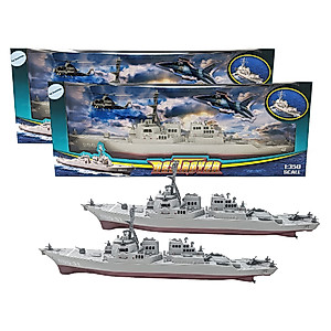 Toy Essentials (2 Pack) 17 Inch Military Battleship Destroyer