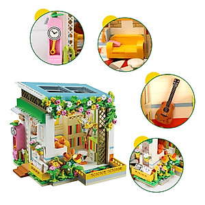 SUNHABI Girls House Building Toy Friends Sets for Girls 6-12 8-12 10-12 Size of Mini Bricks House Set for Girls 6-12 8-12 4-7 for Boys and Girls 6-12, 618pcs 4.72 * 4.64 * 4.25 inch………
