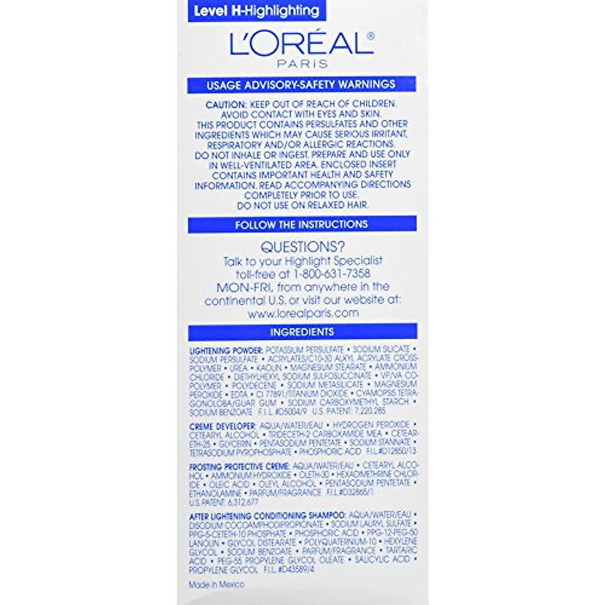 L'Oreal Paris Professional Techniques La Petite Frost Chardonnay, 1-Count