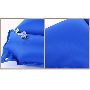 Eyourlife Inflatable Seat Cushion PVC Seat Cushion with Hand Pump Air Mattress Breathable Chair Cushion for Toilet Chair, Wheelchair (B)