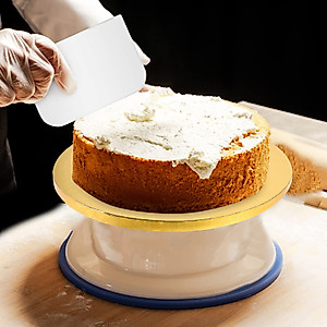 Gold Cake Board Cake Boards Drum 8 Inch Round Thick Cake Drums Cake Decorating Supplies for Multi Tiered Birthday Wedding Party Cakes Cake Drum