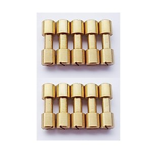 Brass Corby Bolts Fasteners, EDC Knives Maker Pivot Pin Rivets,DIY Knife Handle Studs Screws,Pack of 10 (8mm)
