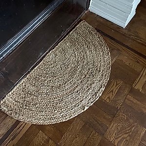 Indian Handmade Natural Jute Front Door Rug Jute Rug Front Door Entry Mat Outside Pathway Patio Stairs Doormat