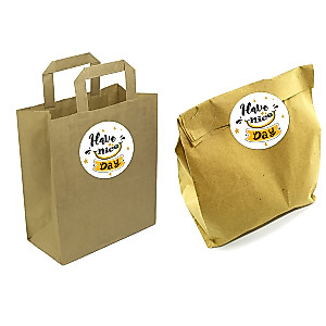 2 Inch Have a Nice Day Stickers,Decorative Business ,Envelope Sealing,Thank You Adhesive Packaging Labels for Tool Boxes,Laptops,500 Pcs Per Roll