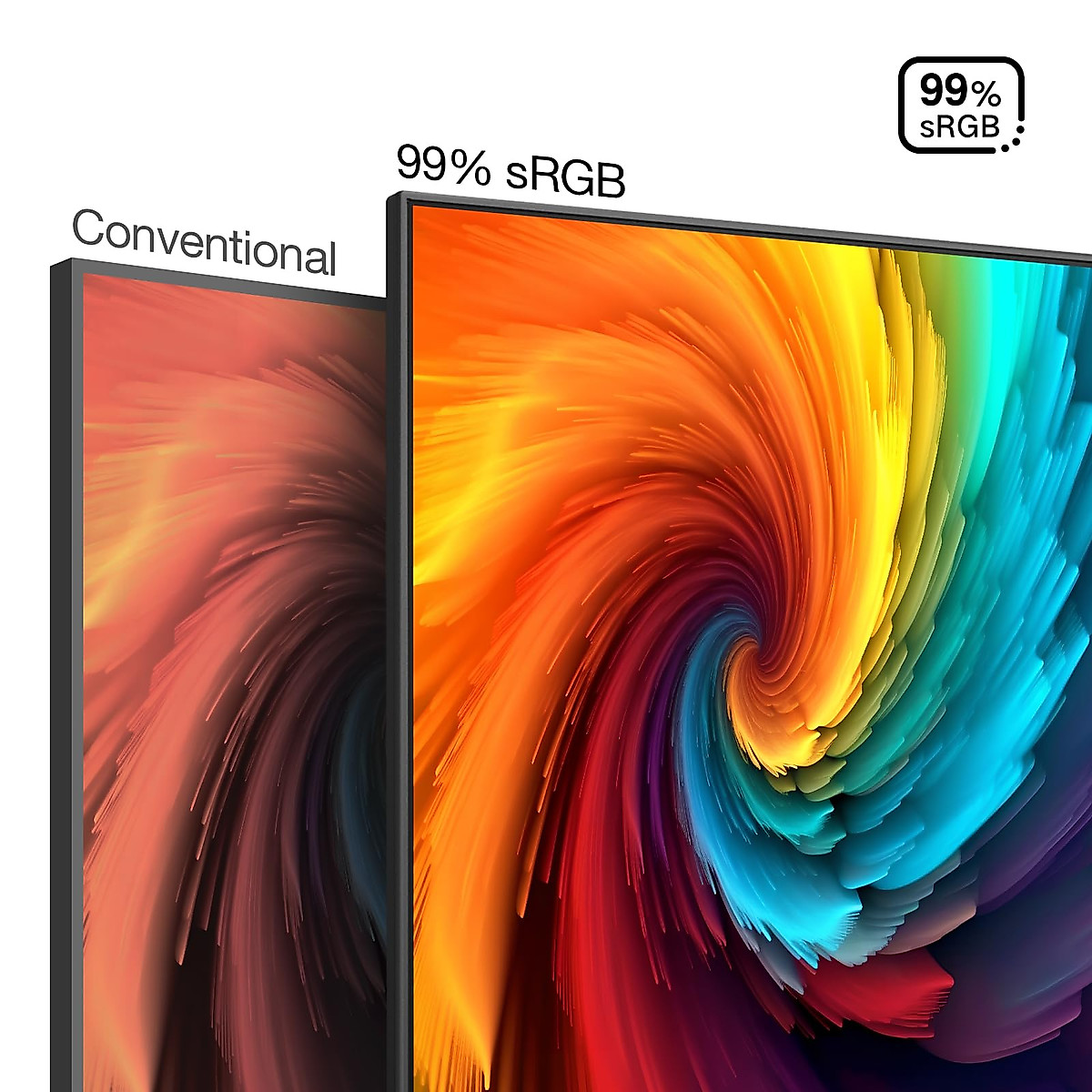 KOORUI 24 Inch Computer Monitor, FHD 1920 x 1080p Office PC Monitor IPS Display 75Hz, HDMI, VGA, 75 x 75 mm VESA Mountable, Frameless, Eye Protection and Ergonomic Tilt Adjustment