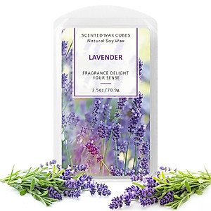 LA BELLEFÉE Wax Melts Wax Cubes, Natural Soy Wax Cubes Candle Melts, Scented Wax Melts for Wax Warmer Valentines Day Gifts Decor, Floral of Rose, Lavender, Jasmine, Cherry for Spa Relaxing, Bath, Yoga