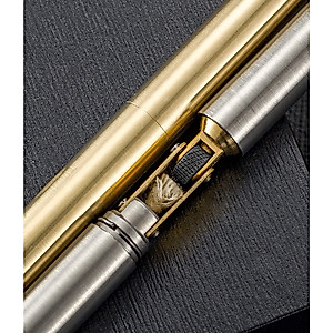 Creative Nunchaku Kerosene Lighter Pure Copper Funny Retro Grinding Wheel Flint Lighters Foldable Mini Portable Lighter Best Gift,Silver