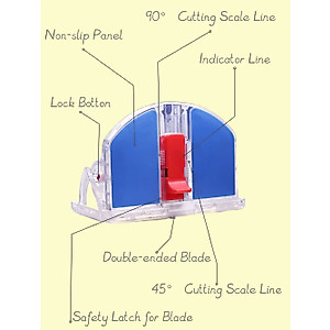 TAIYUYUE Cutter 45/90° Bevel Mat Board Cutter, 3 Spare Double-end Blades, Photo Frame Kraft KT Foam Chevron Board Vertical Model Artwork Tools Knife