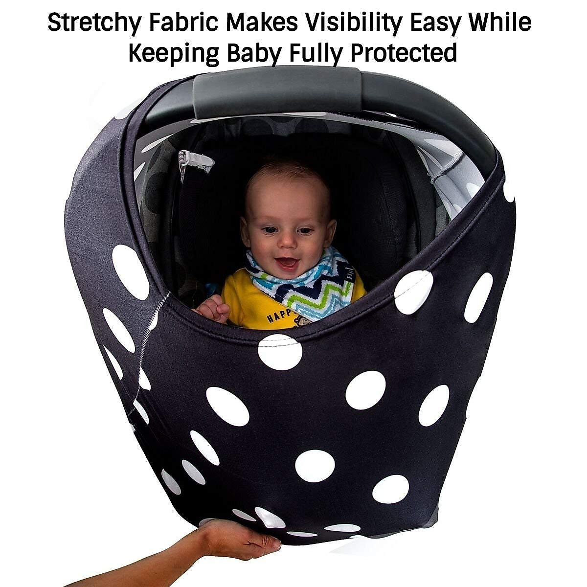 Sprout'n Smiles Nursing Breastfeeding Baby Carseat Cover - Shopping Cart and High Chair Cover, Scarf, Canopy by Sprout'n Smiles for Boys and Girls Baby Shower