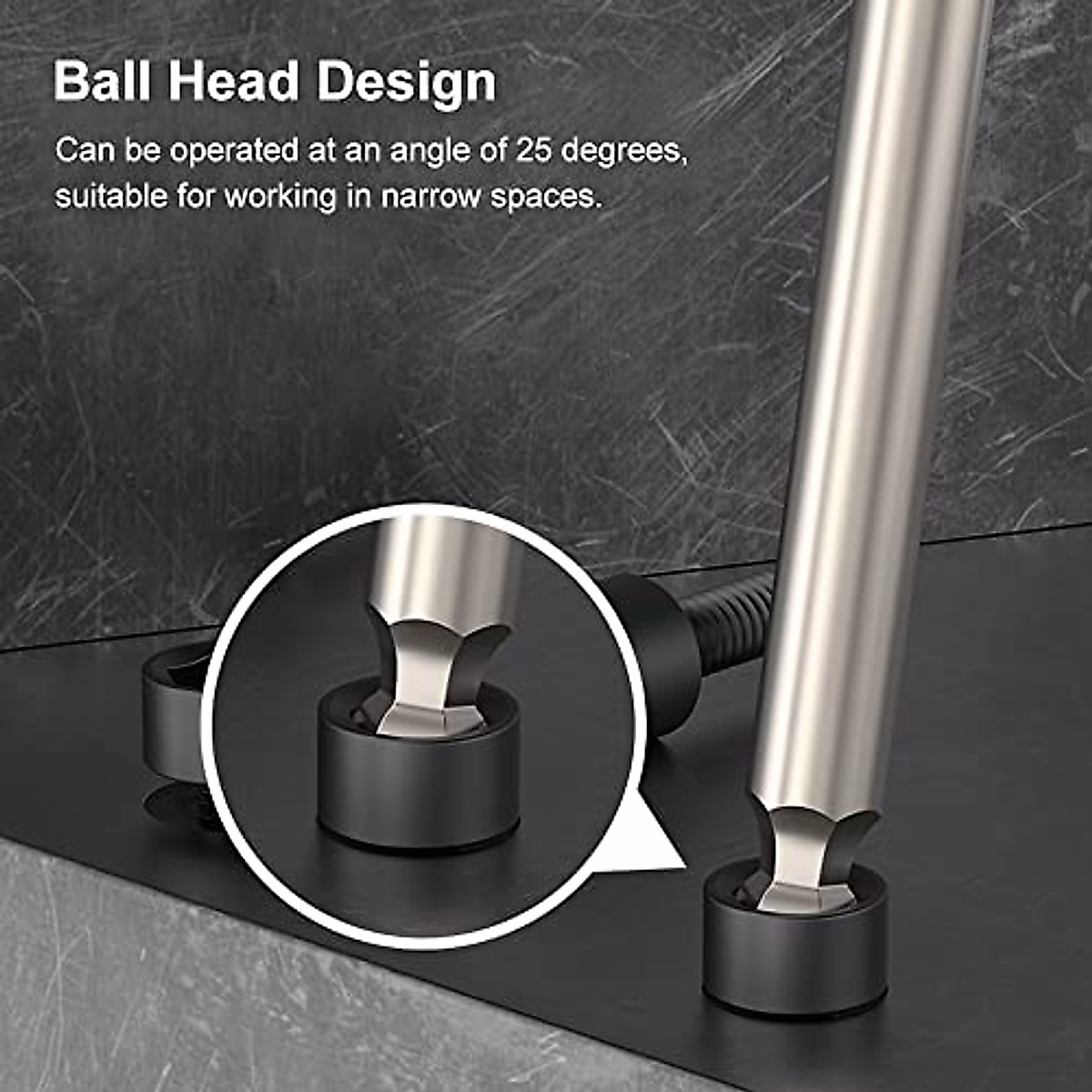 7pcs Metric Ball End Hex Screwdriver Bit Set Magnetic Ball Head Allen bits 2MM 2.5MM 3MM 4MM 5MM 6MM 8MM 1/4 Inch Hex Shank 65MM Length