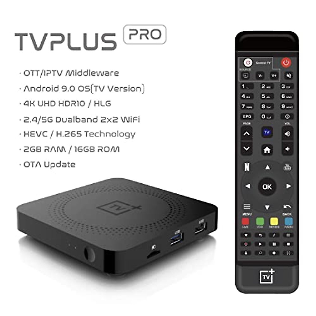New 2022 DOORDARSHAN TVPlus Pro IPTV Box Stalker Player & M3U Player with Dual Band 5G WiFi Gigabit LAN Box - Faster Than MAG 524w3 and Formuler Boxes.