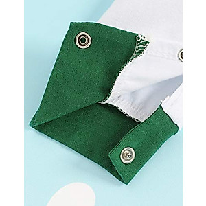 WALSONER My First St Patrick's Outfit Baby Boy Stripe Hooded Romper Bodysuit St.Patrick's Day Clothes 6-9 Months