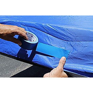 IPG 6720BLU JobSite DUCTape, Colored Duct Tape, 1.88" x 20 yd, Blue (Single Roll)