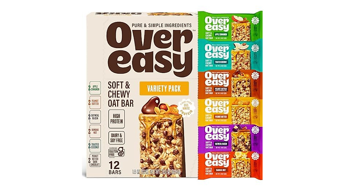 Over Easy Oatmeal Bars: Chewy, Organic, Gluten-Free & Kosher