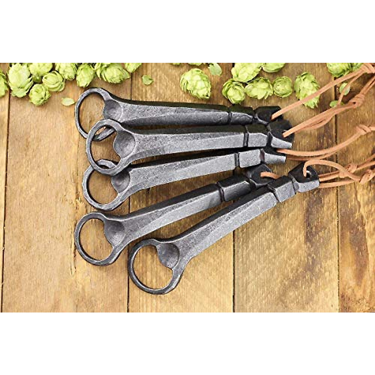 Bottle Opener - Black Dog Ironworks | Beer Opener, Hand Forged Iron Gift for Men | Great Gift for Groomsmen, Fathers Day or 6 year anniversary | Henley Style