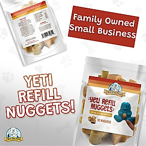 Yeti Refill Nuggets for Puff and Play Dog Toys - Natural Himalayan Yak Cheese Treats, Promotes Dental Health, Suitable for All Dogs, Ideal for Interactive Chew Toys and Dispensers, 30 Pieces, 14 Oz