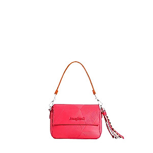 Desigual woMens Casual Hand Bag, Red, U US