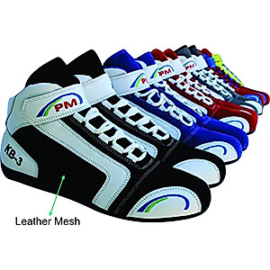 Driving Shoes, Karting Shoes, Go Kart Shoes (Blue/White, 9.5)