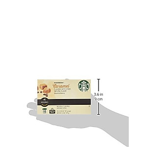 Starbucks Flavored Coffee K-Cup Pods, Caramel Flavored Coffee, Made without Artificial Flavors, Keurig Genuine K-Cup Pods, 10 CT K-Cups/Box (Pack of 1 Box)